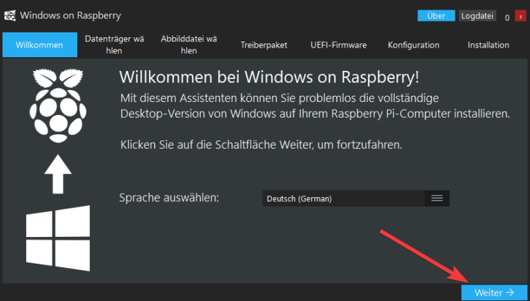 Windows 10 oder Windows 11 mit Desktop auf dem Raspberry Pi ...